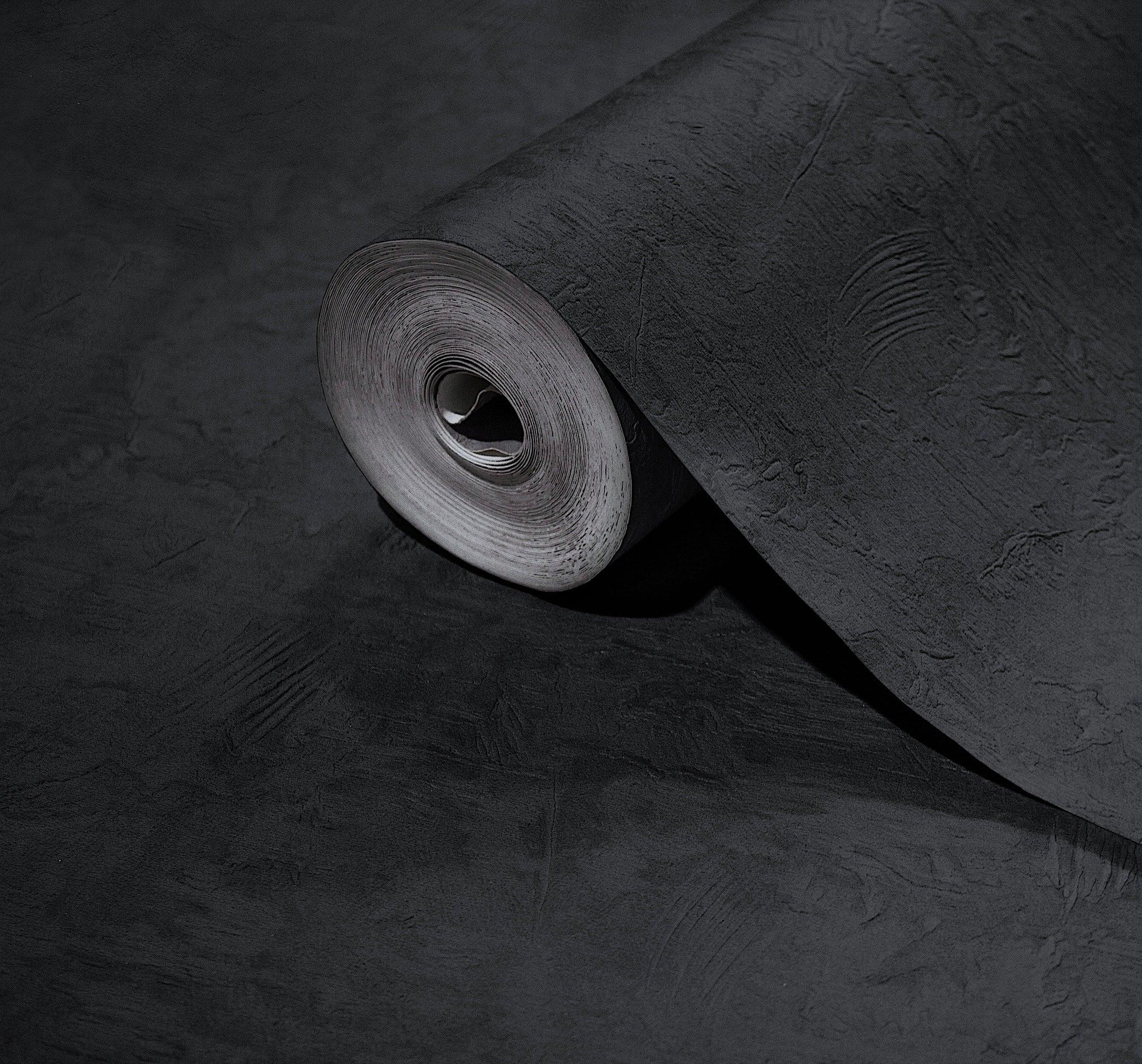 solid black textured wallpaper