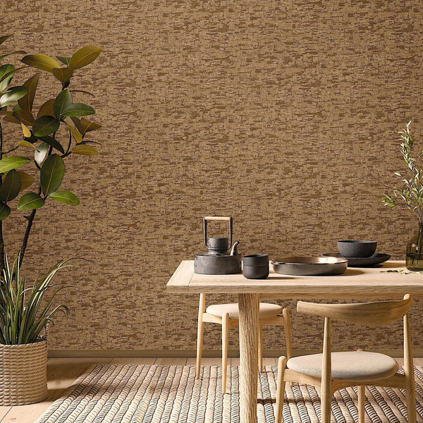 Adawall Wallpaper Store in Houston Brown Neutral Cork Wood Bark ...